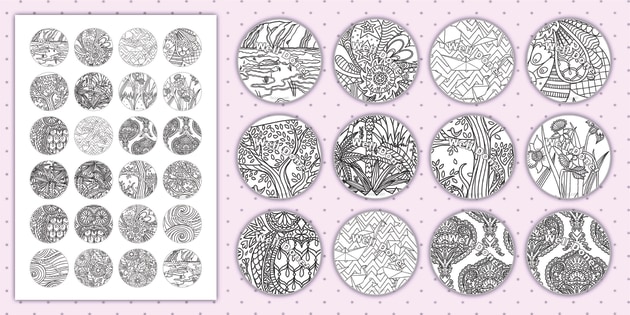 FREE! - Mindfulness Colouring - 'Well Done!' - Printable Reward Stickers