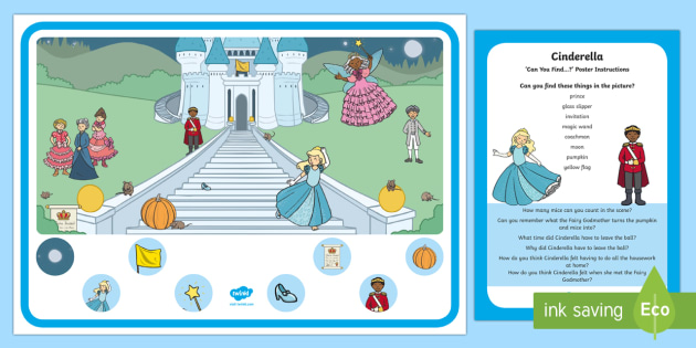 Cinderella Can You Find...? Poster and Prompt Card Pack