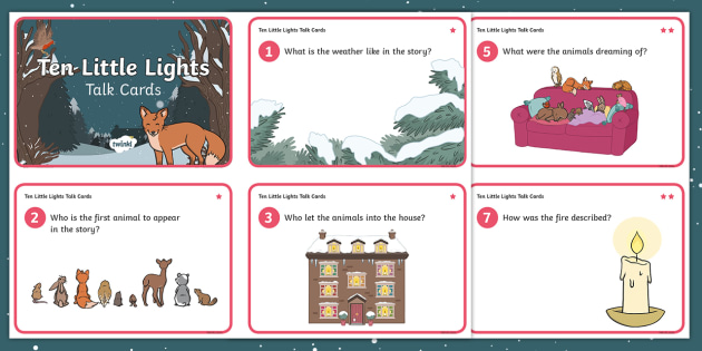 Ten Little Lights Talk Cards (teacher made)