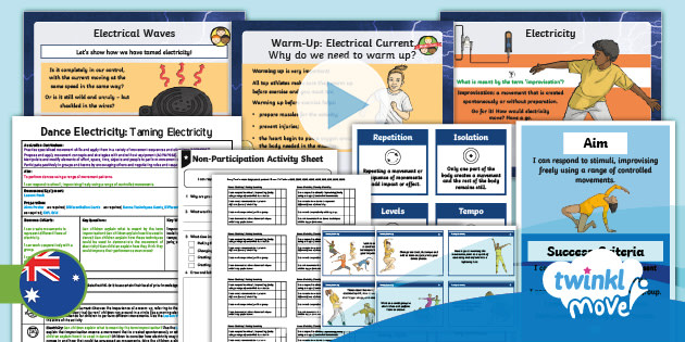 Move PE Year 6 Dance: Electricity Lesson 1: Taming Electricity Lesson Pack