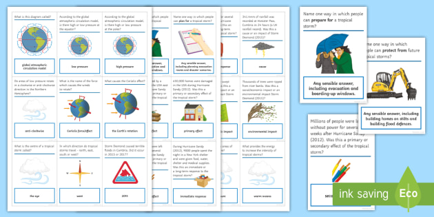 Weather Hazards: Quiz Quiz Trade Cards (teacher made)