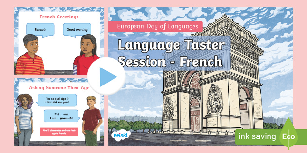 KS2 European Day of Languages Speaking French PowerPoint