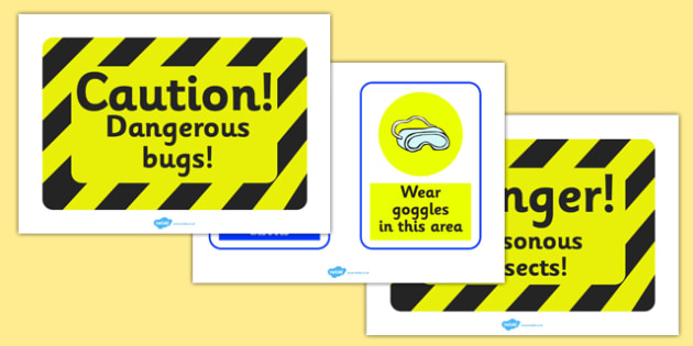 Minibeasts Investigation Lab Role Play Role Play Signs