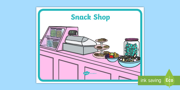 👉 Snack Shop Display Poster - Snack Shop Display Poster