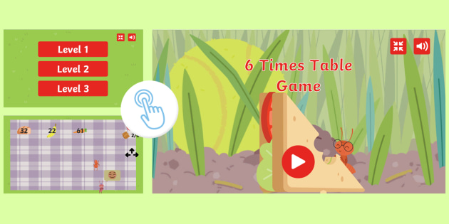 Picnic Antics: 6 Times Table Game | Twinkl Go!