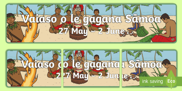 Sāmoa Language Week Display Banner - Samoa, Samoan Language Week