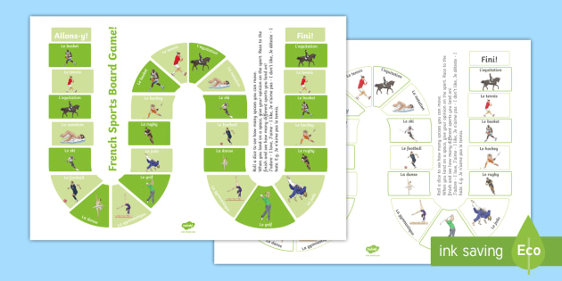 Sports Board Game French (Teacher-Made)