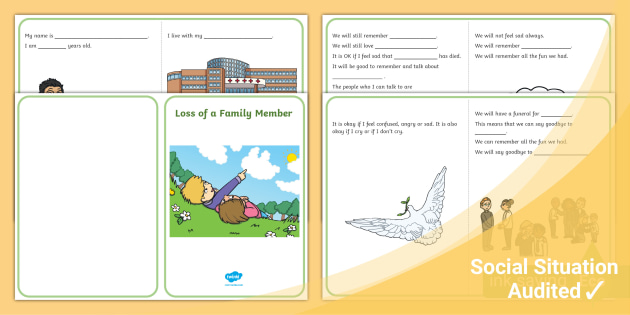 Loss of a Family Member Social Situation (Teacher-Made)