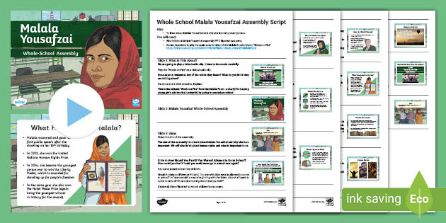 Malala Yousafzai Assembly Pack