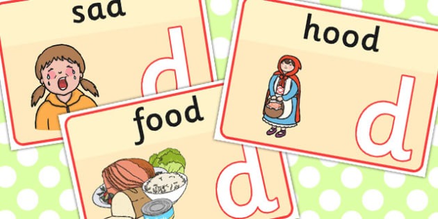 Final 'D' Sound Playdough Mats (teacher made)