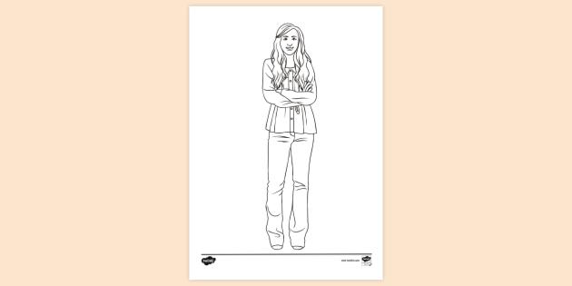 FREE! - Older Linda Colouring | Colouring Sheet