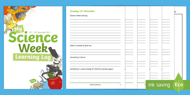 ROI Science Week Learning Log Booklet - science week, rOI, ireland ...