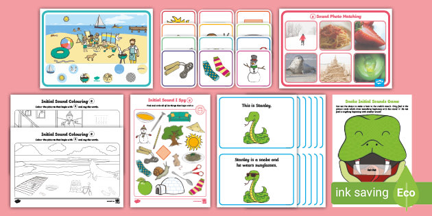 All About Initial Sounds - Letter s Resource Pack