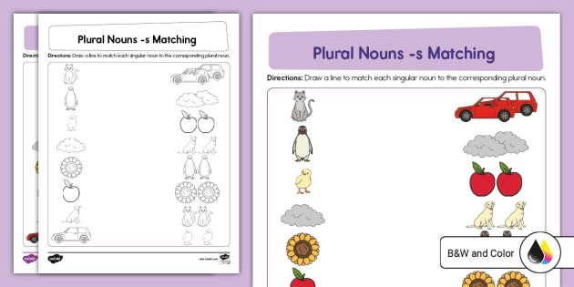 Plural S Worksheet Singular And Plural Nouns Worksheets