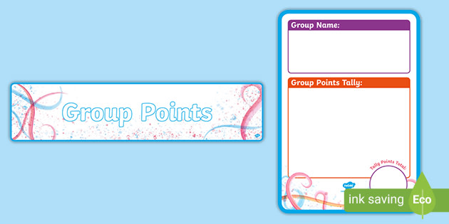Watercolours Group Points (teacher made)