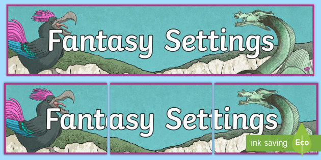 Fantasy Settings Display Banner (teacher made)