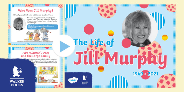FREE! - The Life of Jill Murphy PowerPoint | Teaching Resources