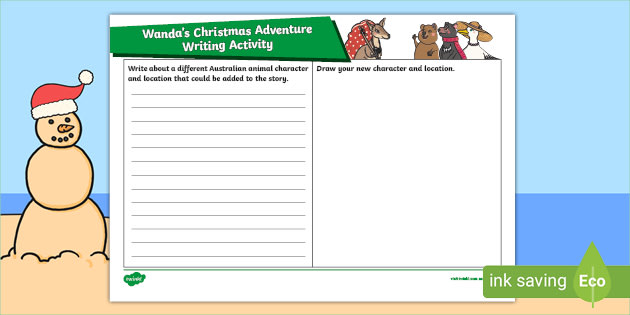 Wanda's Christmas Adventure Writing Activity (teacher made)