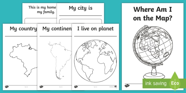 Where Am I on the Map Brazil Activity Booklet