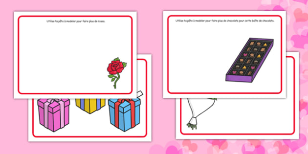 Sets de pâte à modeler de la Saint-Valentin (teacher made)
