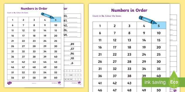 Number Patterns, Less and More Worksheet / Worksheet