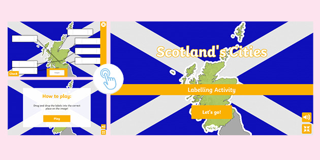 Cities in Scotland Labelling Activity | CfE Resources