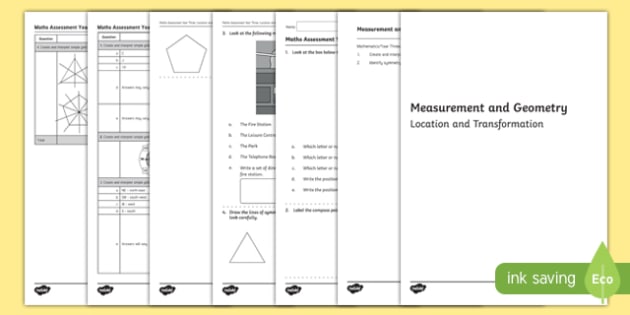 Year 3 Measurement and Geometry Location and Transformation Assessment