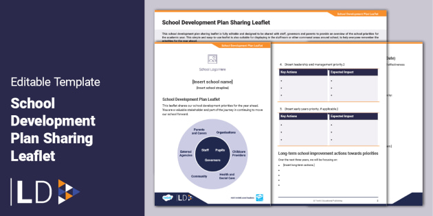 School Development Improvement Plan Sharing Leaflet - SLT
