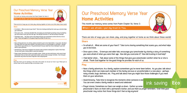 Memory Verse Worksheets | twinkl.com