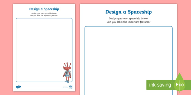 Design a Space Rocket Worksheet (Teacher-Made)