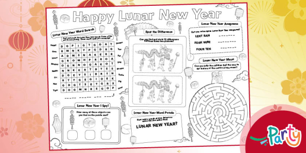 Lunar New Year Word Search • Twinkl.com.au