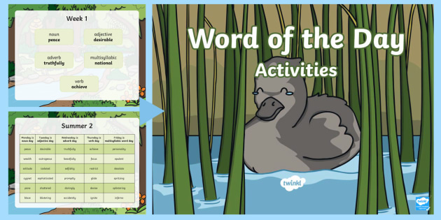 Year 2 Summer 2 Word of the Day PowerPoint (teacher made)