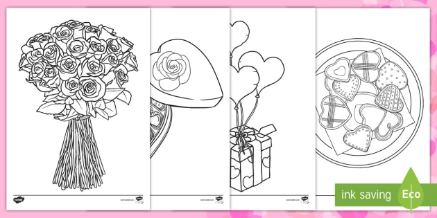 Valentine's Day Colouring Pages - Valentine Colouring - Colouring Sheets