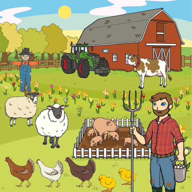 Places Early Years (EYFS), space, seaside, farm, safari, jungle