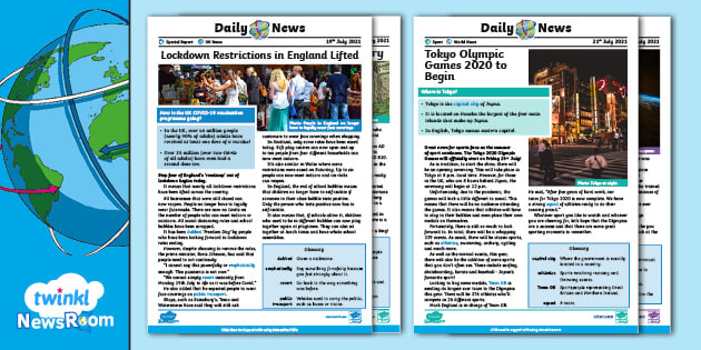 Weekly Comprehension Pack - Twinkl NewsRoom - Twinkl