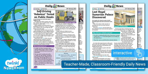 Weekly Comprehension Pack - 24th February 2023 - Twinkl NewsRoom Weekly Comprehension Pack - 24th February 2023 - Twinkl NewsRoom