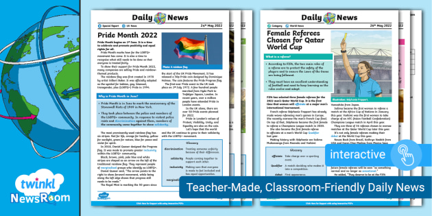 Weekly Comprehension Pack - 27th May 2022 - Twinkl NewsRoom