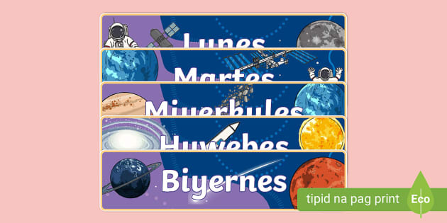 Days of the Week in Filipino | Teaching Wiki | Twinkl PH