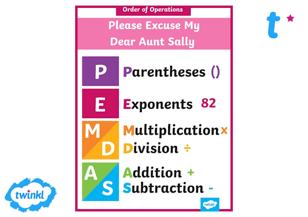 PEMDAS | Maths Definition & Examples | Twinkl - Twinkl PEMDAS | Maths Definition & Examples | Twinkl - Twinkl
