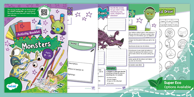 Monsters - Themes and Topics - GIANT Activity Mat - Parents