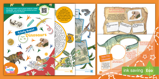 Dinosaurs - Themes and Topics - GIANT Activity Mat - Parents