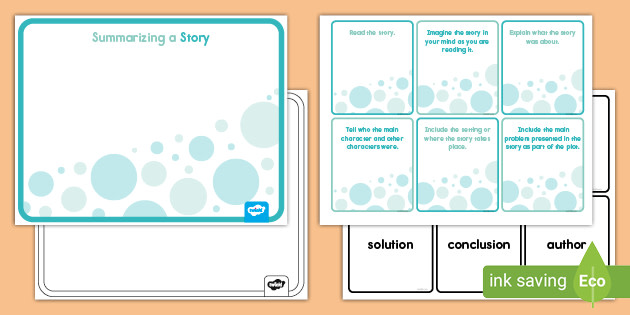 What is a Summary? | Elements of a Summary | Twinkl Wiki