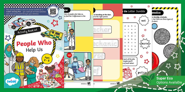 People Who Help Us | Themes and Topics | GIANT Activity Mat | Parents