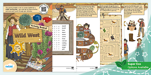 Wild West | Themes and Topics | GIANT Activity Mat | Parents | Twinkl