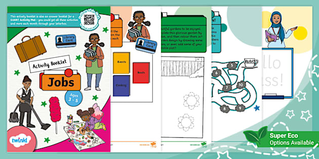 Jobs Themes and Topics - - GIANT Activity Mat - Twinkl