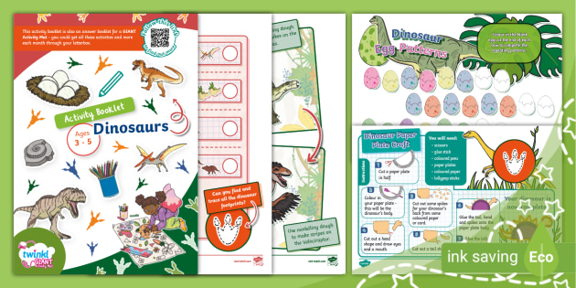 Dinosaurs - Themes and Topics - GIANT Activity Mat - Parents