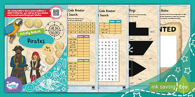Pirates Themes and Topics - - GIANT Activity Mat - Twinkl