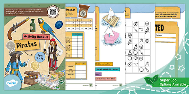 Pirates Themes and Topics - - GIANT Activity Mat - Twinkl