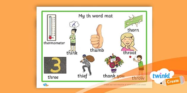 th word mat - Twinkl