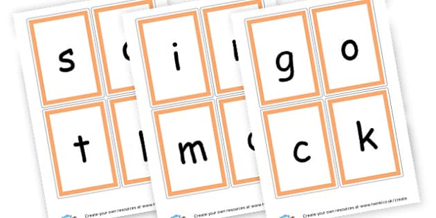 Phase 2 Cards (teacher made) - Twinkl